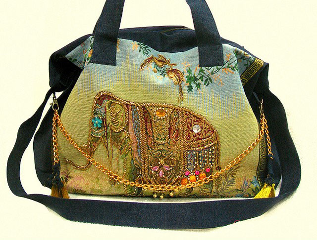 [grlhx120047]cool Shiny Retro Elephant Handbag Shoulder Bag on Luulla