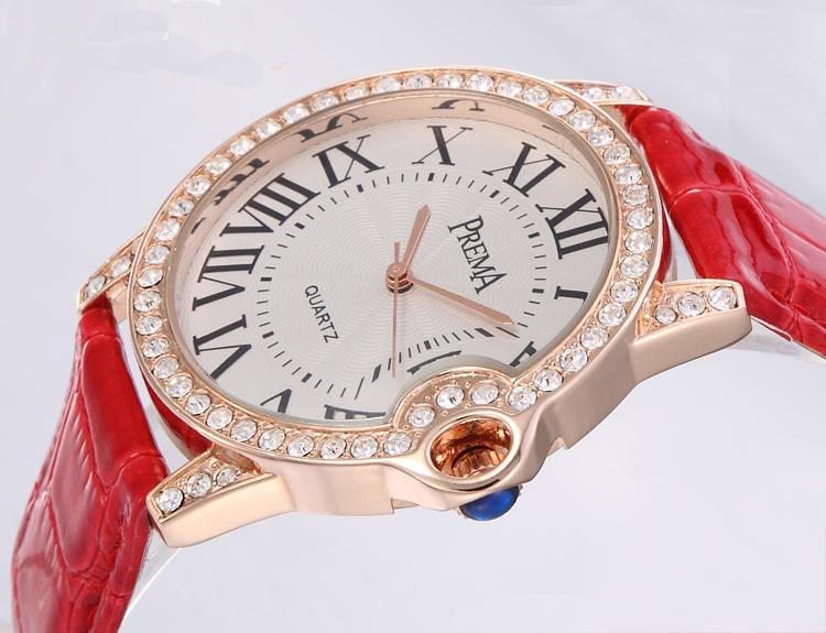 [grlhx1150001]retro Fashion Red Rhinestone Watch on Luulla