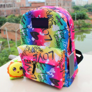 Shiny Unique Rainbow Gradient Backpack Bag on Luulla