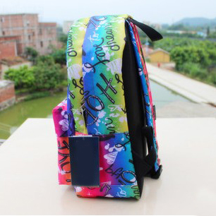 Shiny Unique Rainbow Gradient Backpack Bag on Luulla